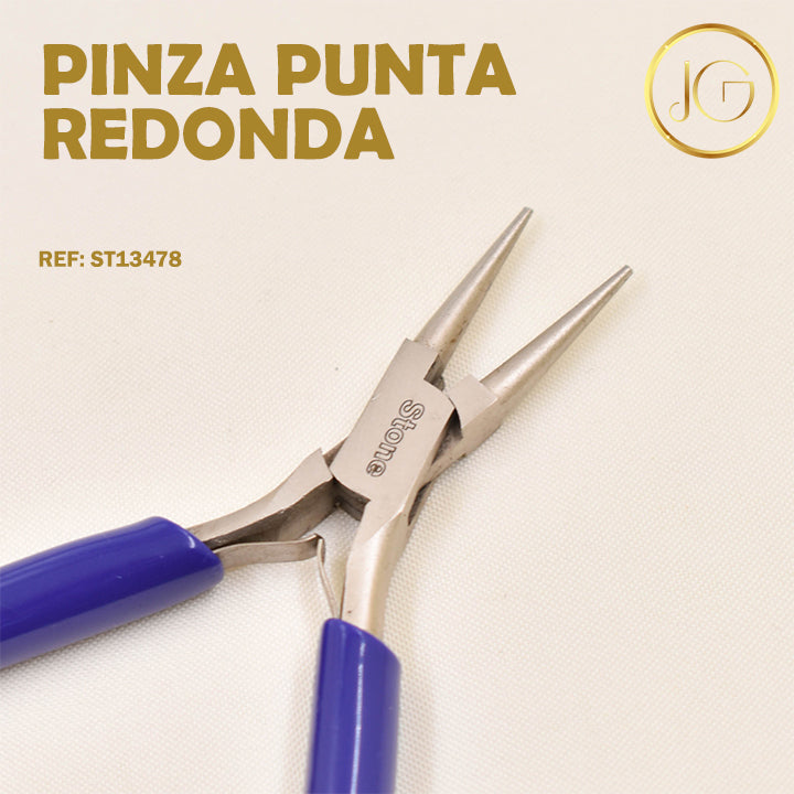 PINZA PUNTA REDONDA STONE XQ127 – Bisuteria Mayorista
